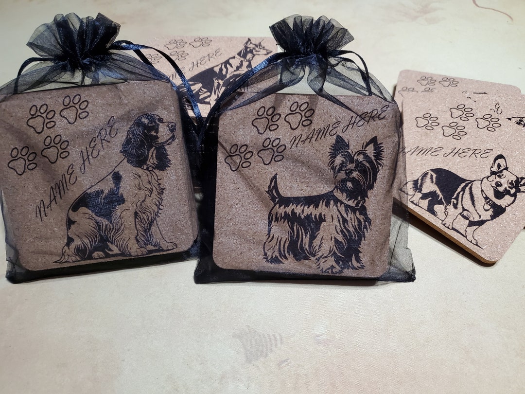 Custom Dog Coasters - Etsy