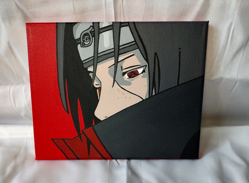 Hand Painted Anime Canvas - Etsy