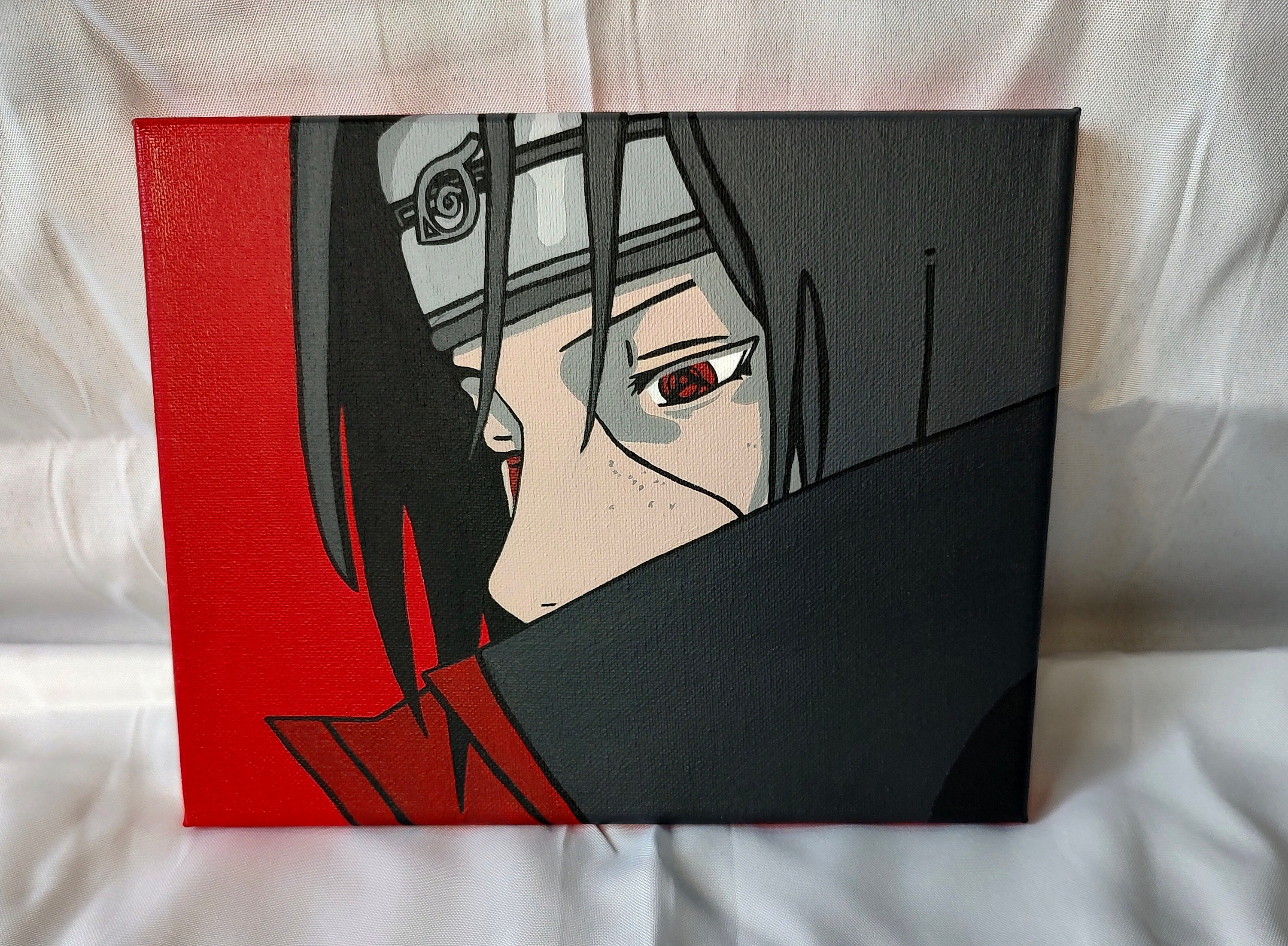 Hand Painted Anime Canvas - Etsy
