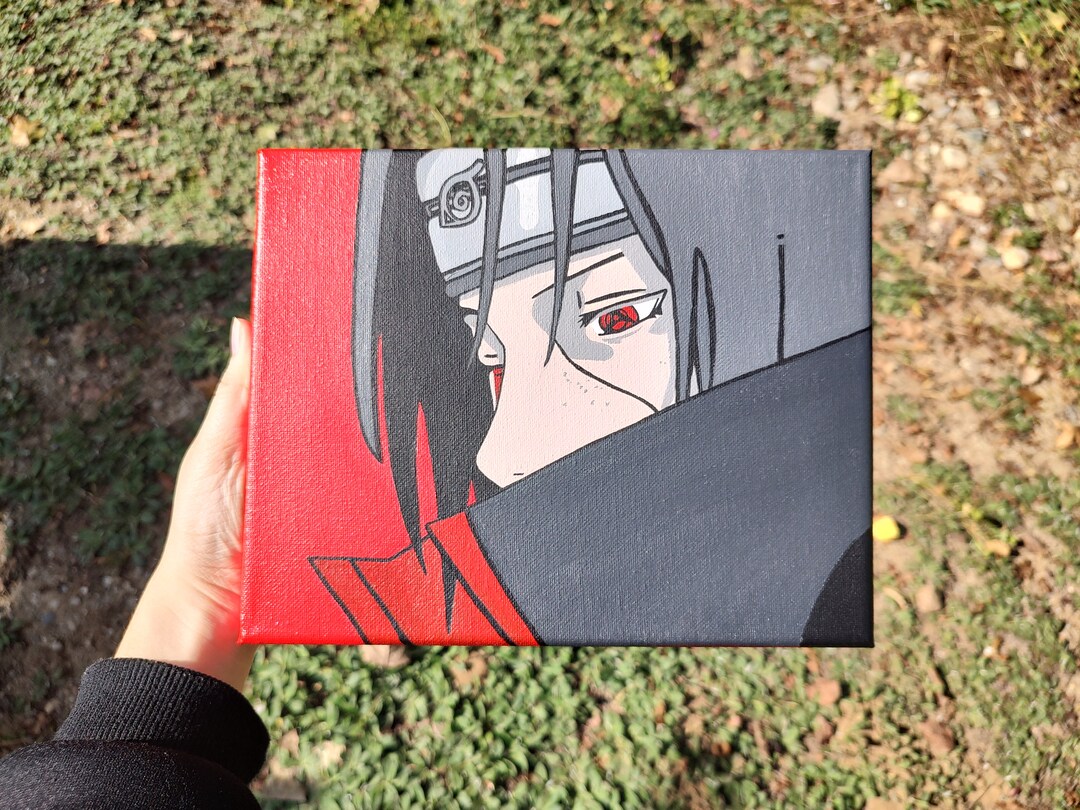 Hand Painted Anime Canvas - Etsy