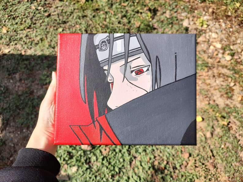 Hand Painted Anime Canvas - Etsy