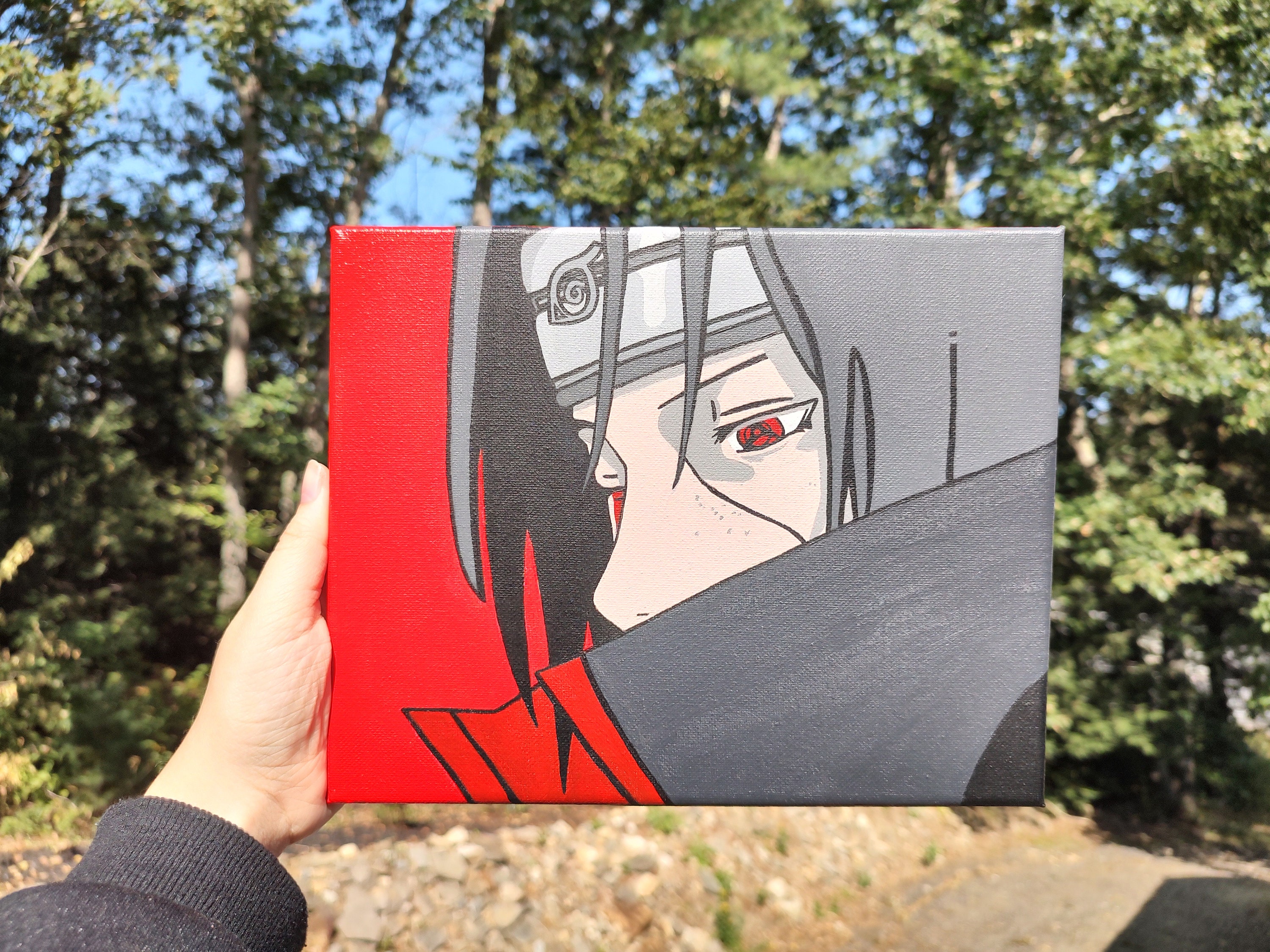 Hand Painted Anime Canvas - Etsy