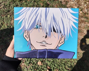 Hand Painted Anime Canvas - Etsy