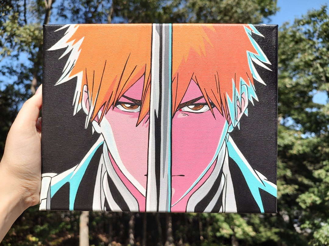 Hand Painted Anime Canvas - Etsy