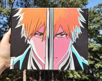 Hand Painted Anime Canvas - Etsy