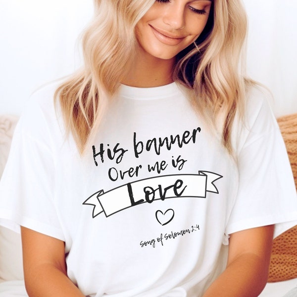 His Banner Over Me - Etsy