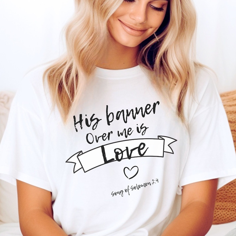 His Banner Over Me - Etsy