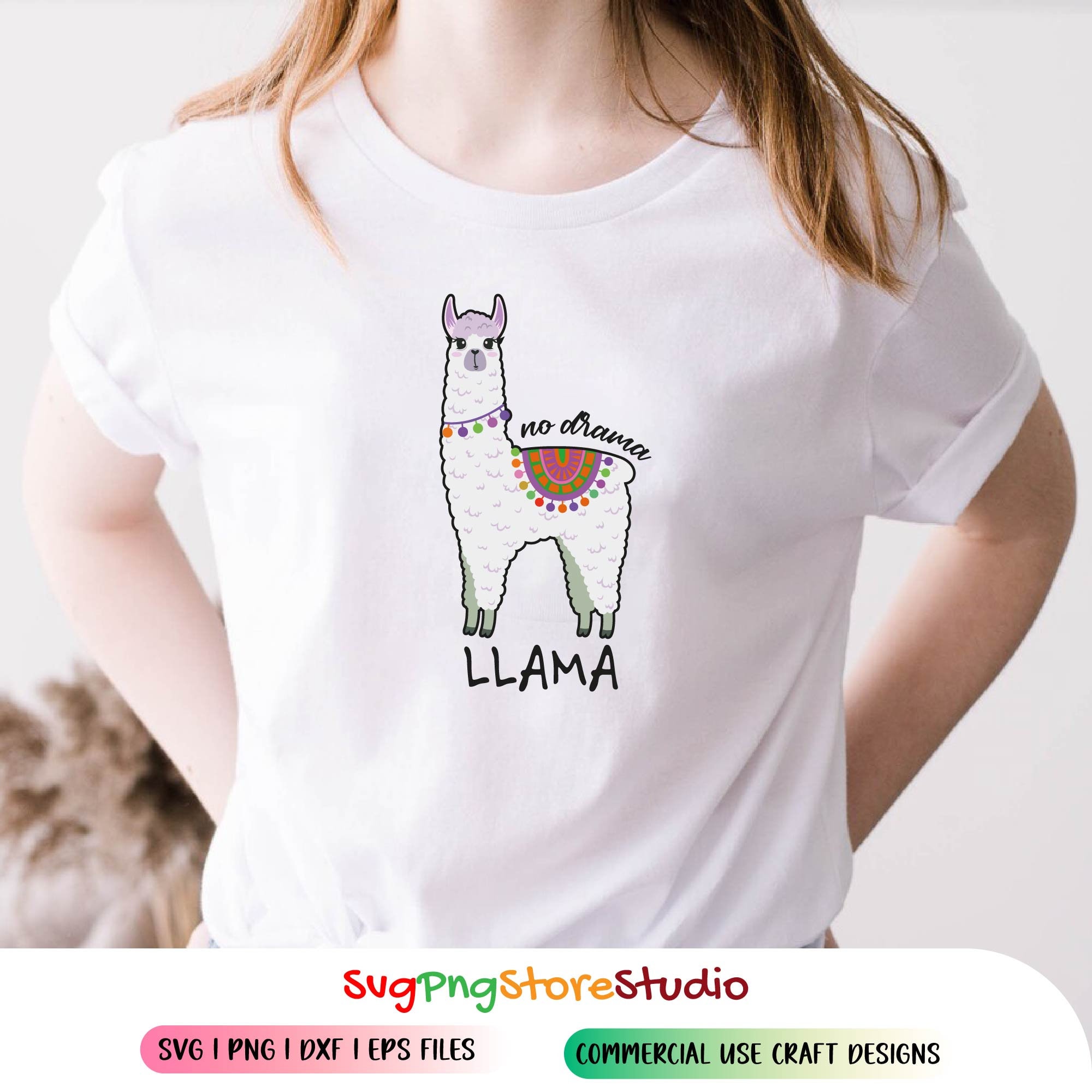 No Prob Llama Svg, No Problem Llama Svg, Funny Llama Quote Svg Dxf Eps ...