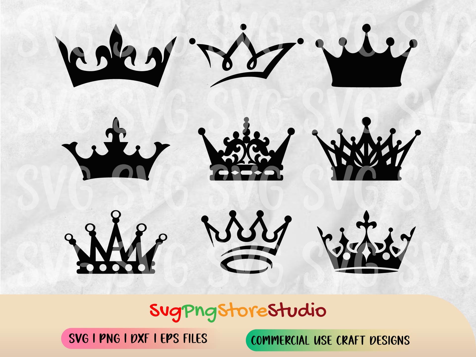 Royal Crown SVG File, King Crown SVG, Queen Crown SVG, Princess Tiara ...