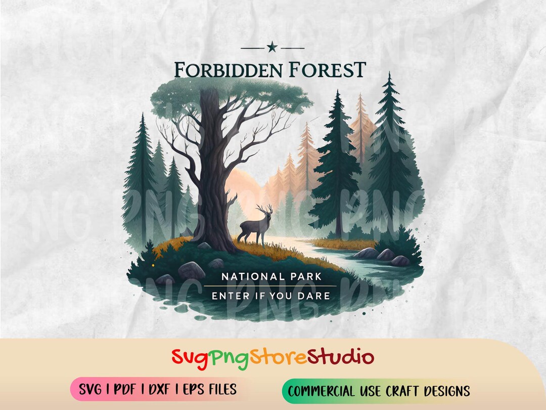Forbidden Forest National Park PNG, National Park Wizard Png, HP ...