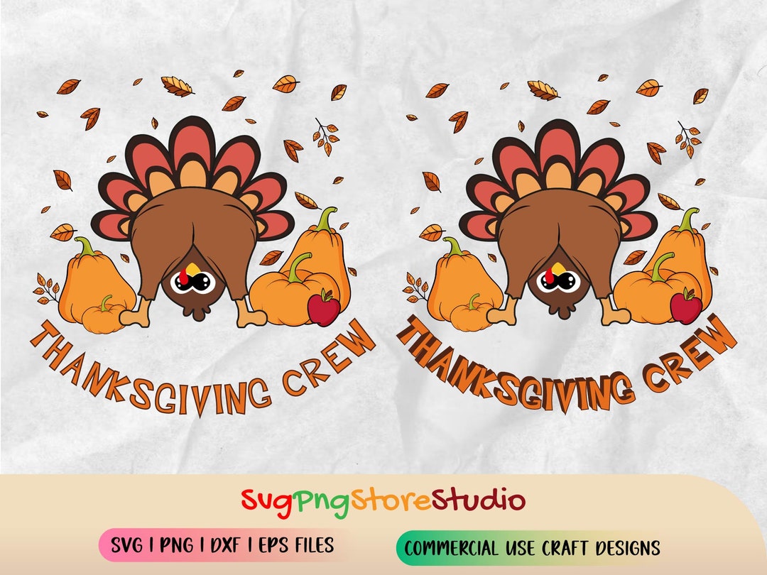 Crazy Turkey Thanksgiving Crew SVG, Png, Matching Thanksgiving Crew ...