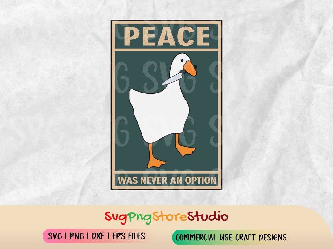 Funny Meme Duck Murder Goose SVG PNG, Silly Goose Svg, Digital ...