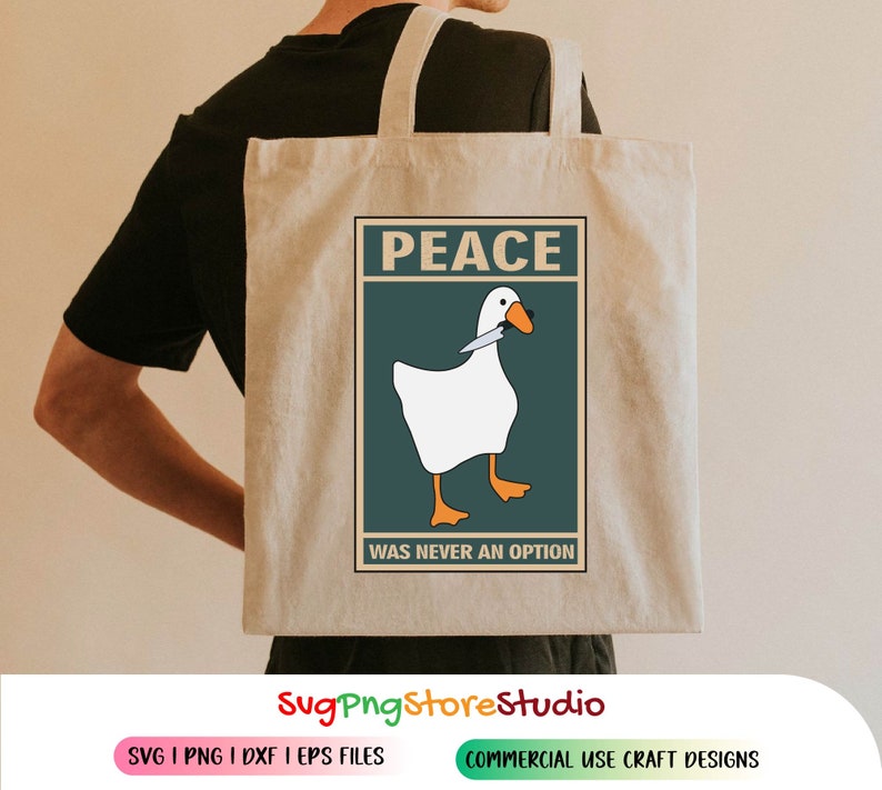 Funny Meme Duck Murder Goose SVG PNG, Silly Goose Svg, Digital ...