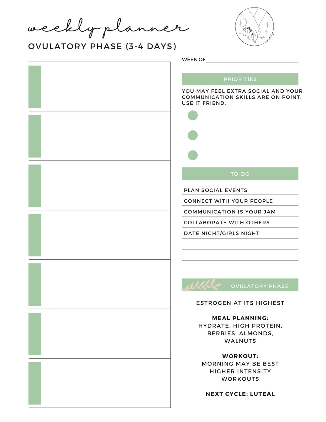 Cycle Syncing Guide + Planner - Etsy