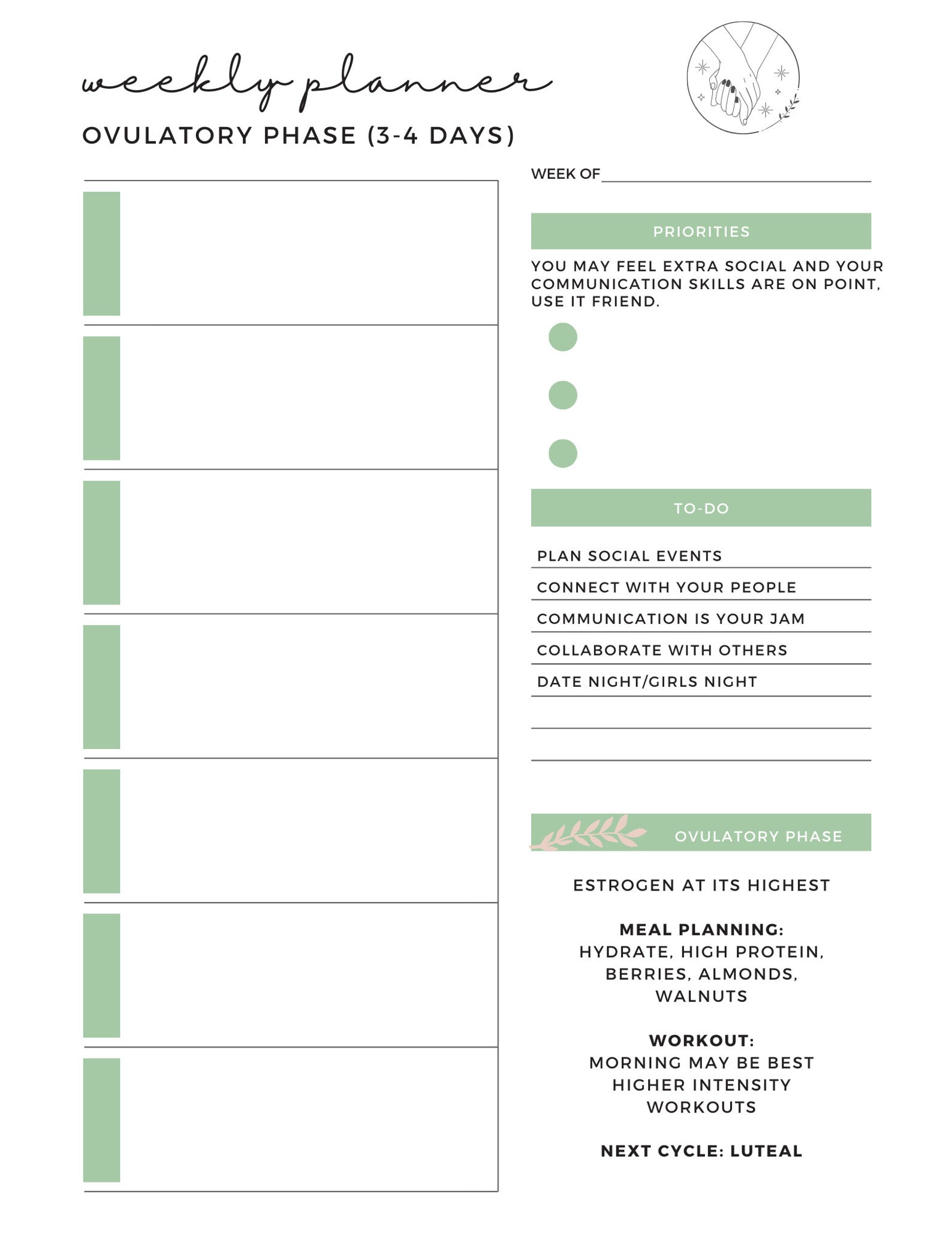 Cycle Syncing Guide + Planner - Etsy