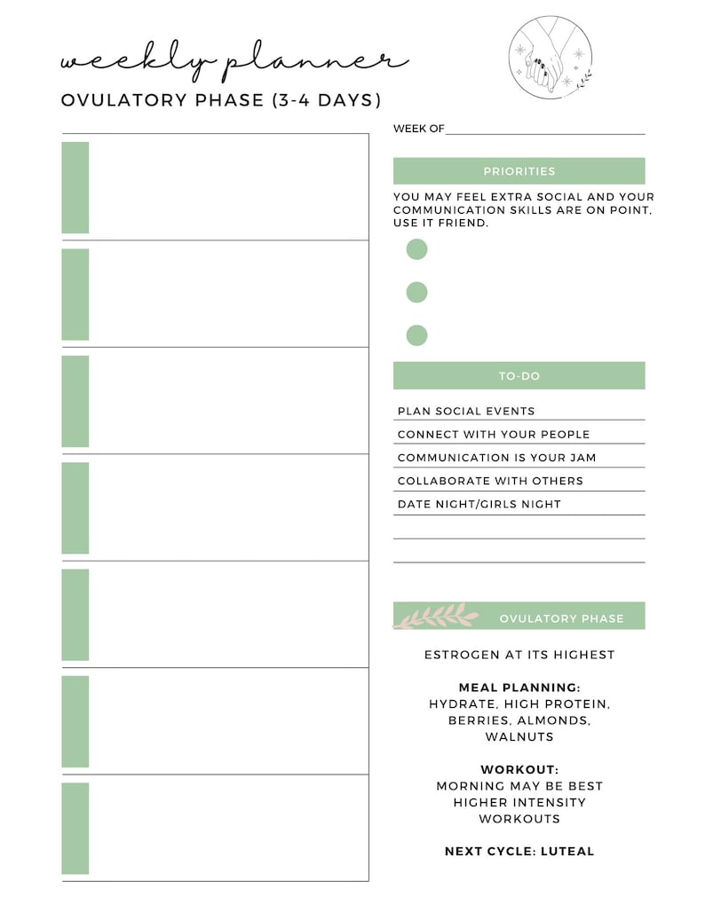 Cycle Syncing Guide + Planner - Etsy
