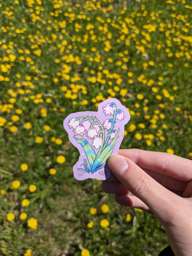 Lily of the Valley Flower Sticker - Etsy