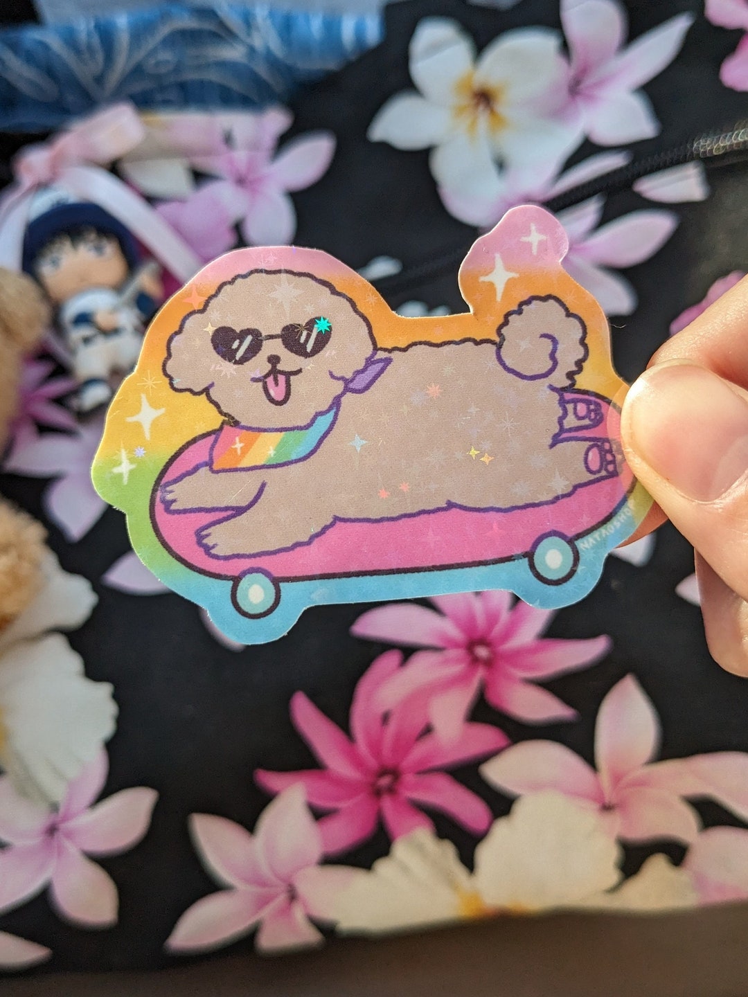 Skater Puppy Pride Sticker - Etsy
