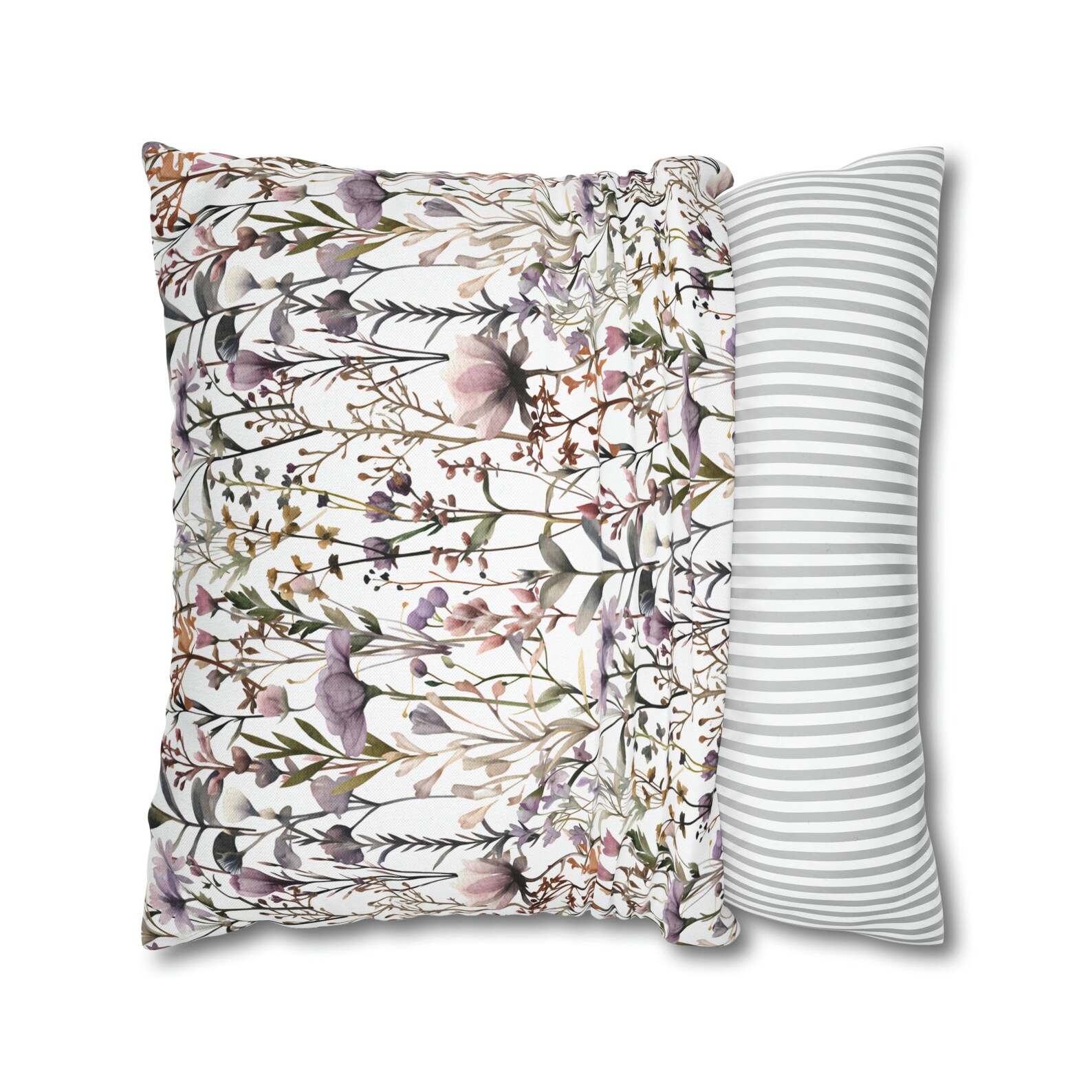 Floral Pillow Case Boho Wildflower Cute Cottagecore Woodland Flowers ...