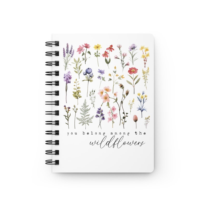 Journal Notebook Wildflowers Cottagecore Spiral Bound Fairycore Boho ...