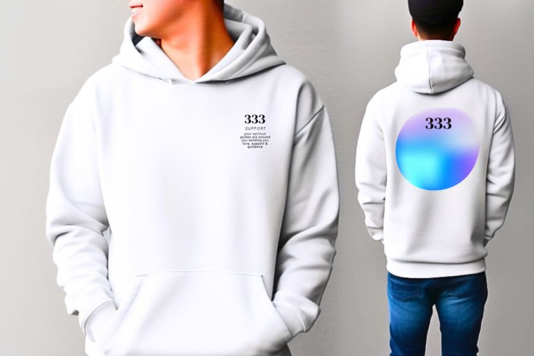Aura Angel Number 333 Hoodie Inspirational Quote Positive - Etsy