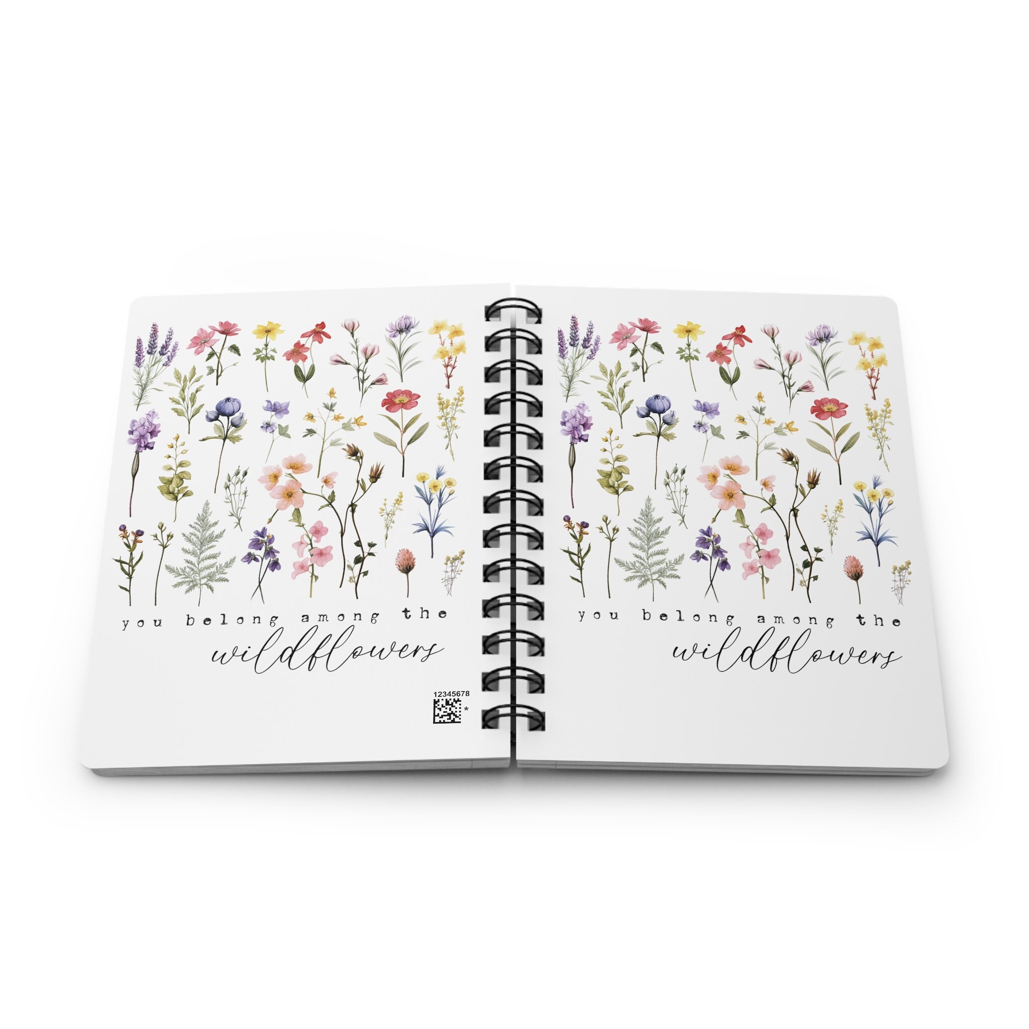 Journal Notebook Wildflowers Cottagecore Spiral Bound Fairycore Boho ...