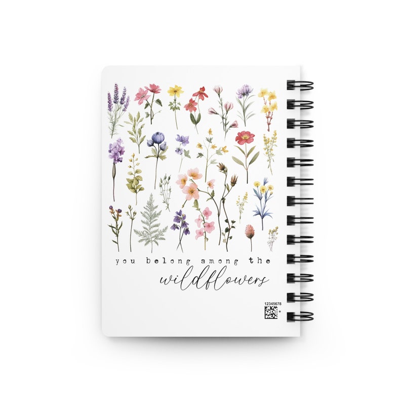 Journal Notebook Wildflowers Cottagecore Spiral Bound Fairycore Boho ...