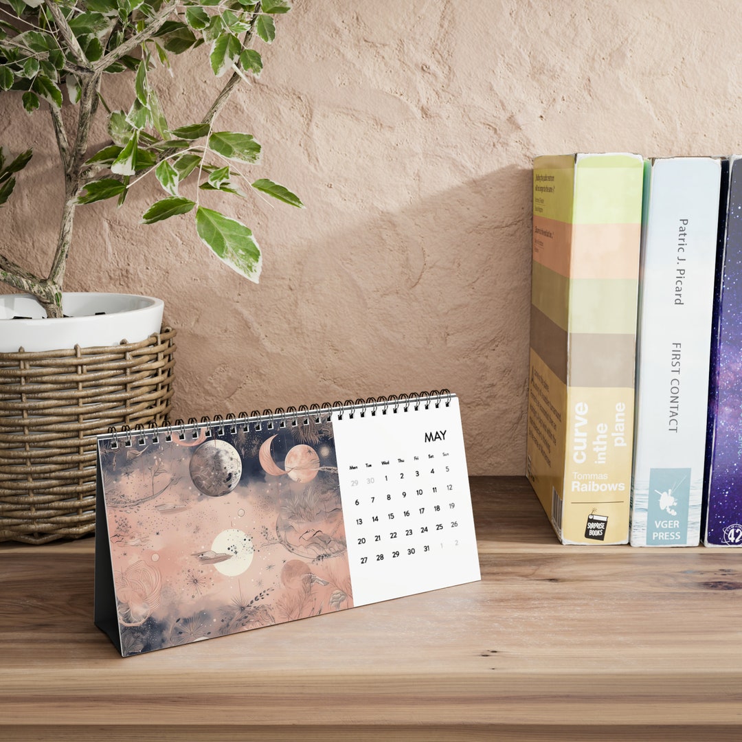 2024 Desk Calendar Home Office Calendar Yearly Planner New - Etsy UK