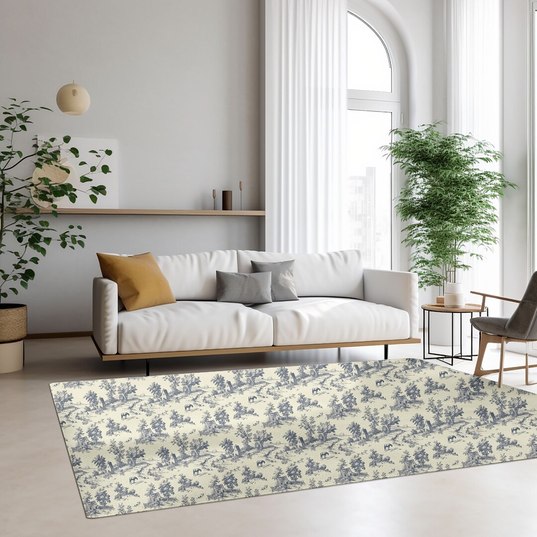 Farmhouse Rug Large Area Rug Vintage Floral Dornier Rug for Bedroom ...