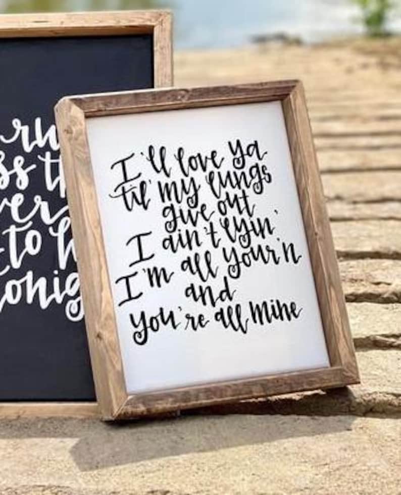 Country Farmhouse Custom Sign Wood Framed Canvas - Etsy