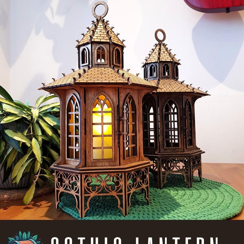 Gothic Lantern Laser Svg - Etsy