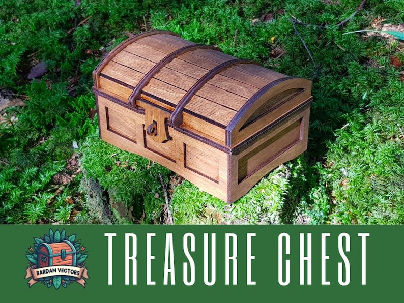 Treasure Chest 3mm, 1/8in, 3,3mm, 4 Mm, 4,5mm, 5mm, 6mm. Laser Cut ...