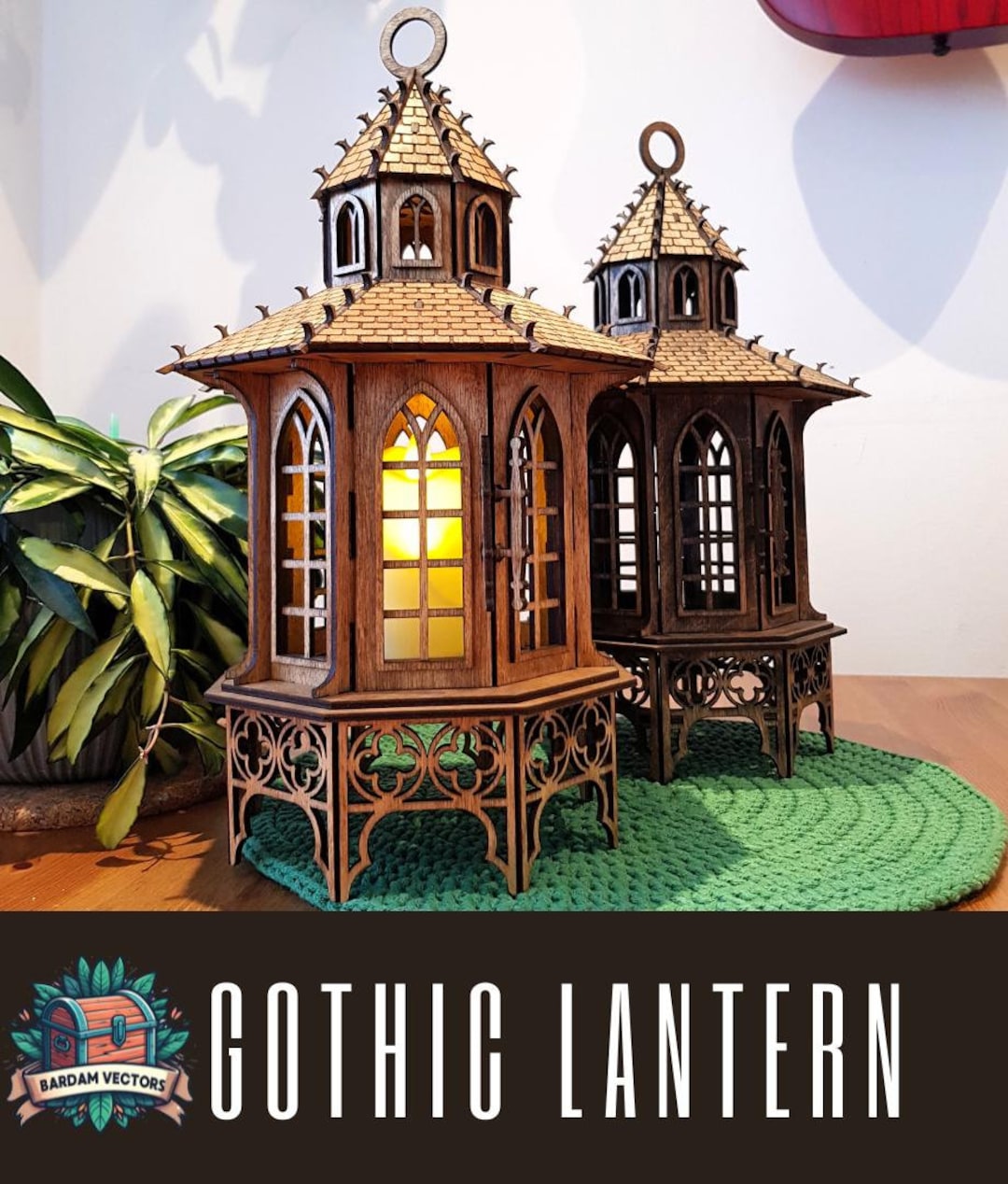 Gothic Lantern 3mm, 1/8in, 3,3mm, 4 Mm, 4,5mm, 5mm, 6mm. Laser Cut ...