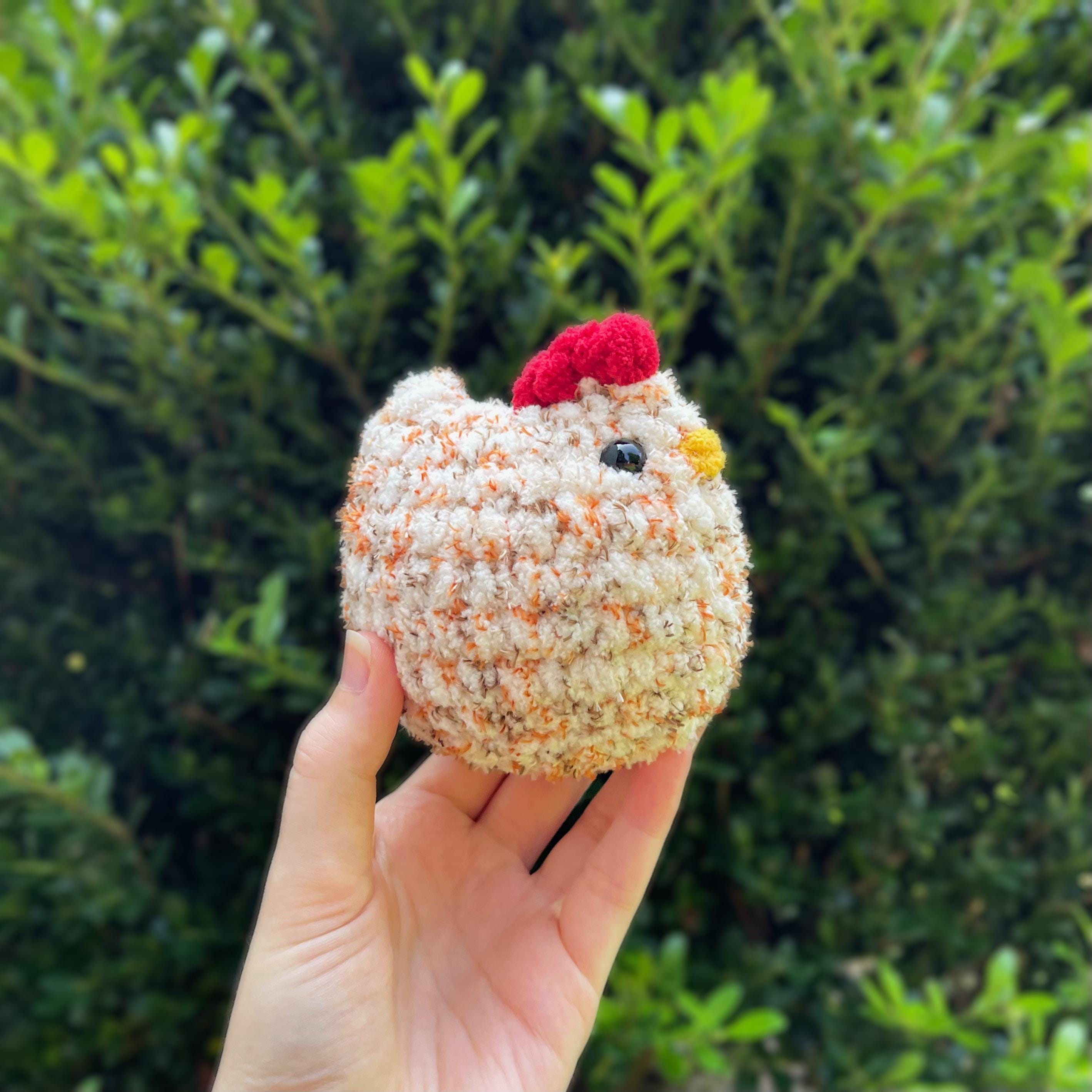 Crochet Chicken Plushie | Crochet Chicken | Farm Animal | Stress Toy ...