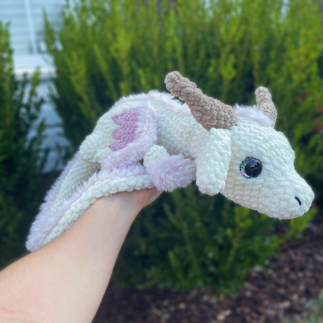 Crochet Jumbo Dragon Plushie | Winnie Dragon | Crochet Plush Dragon ...