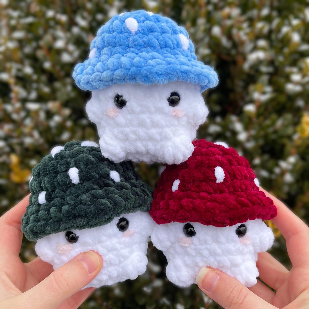 Crochet Mushy Boy Plushie | Crochet Mushroom | Stress Toy | Fidget ...