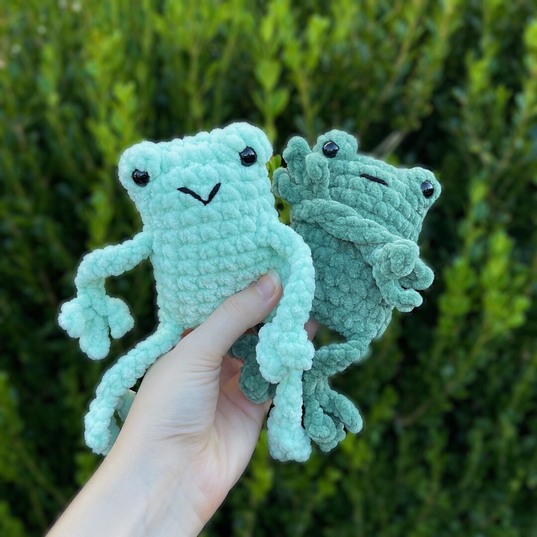Crochet Leggy Frog Plushie | Crochet Frog | Stress Toy | Fidget ...