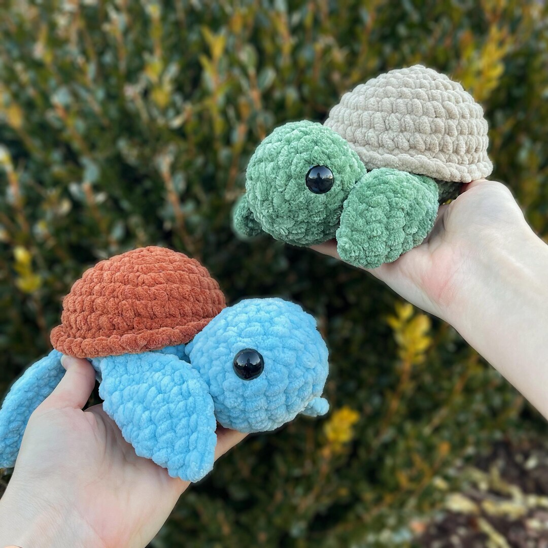Crochet Custom Sea Turtle Plushie | Crochet Turtle | Stress Toy ...