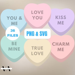 Candy Heart Clipart, Candy Hearts Clipart, Candy Hearts Png, Heart ...