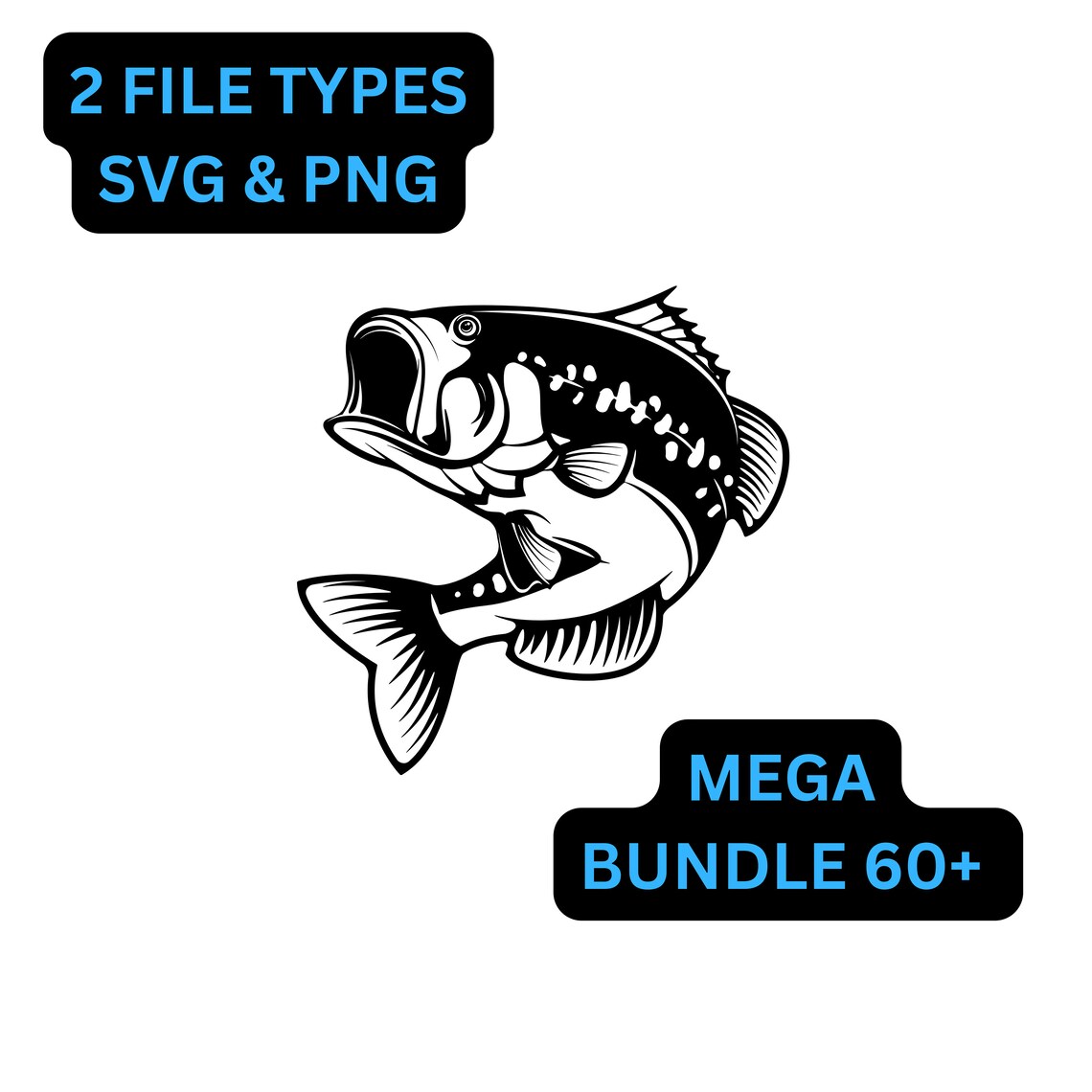 Fishing SVG Bundle, Bass Fishing Png Svg, Fishing Svg Cut Files for ...