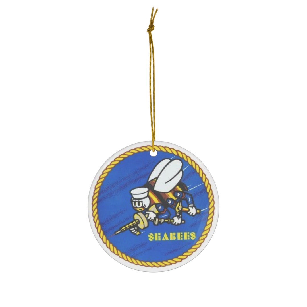 US Navy Seabee Ornament - Etsy