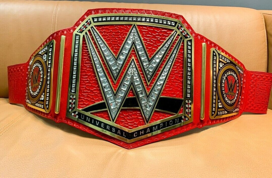 Universal Championship Replica Title Belt RED Adult Size Brass - Etsy