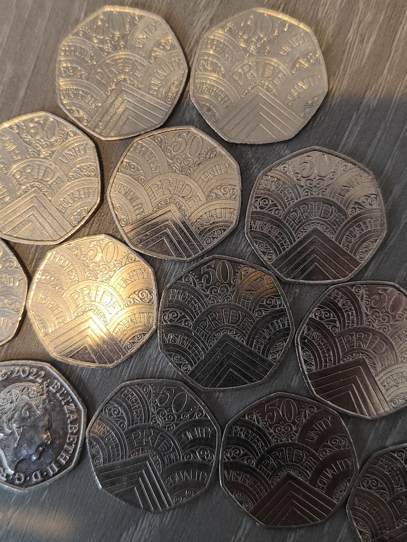 RARE 50p COIN PRIDE 2022 - Etsy UK