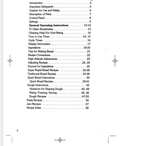 Regal K6731 Bread Maker Machine Owner Manual & Cookbook Digital ...