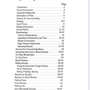 Regal C6750 K6750 Bread Maker Machine Owner Manual & Cookbook Digital ...