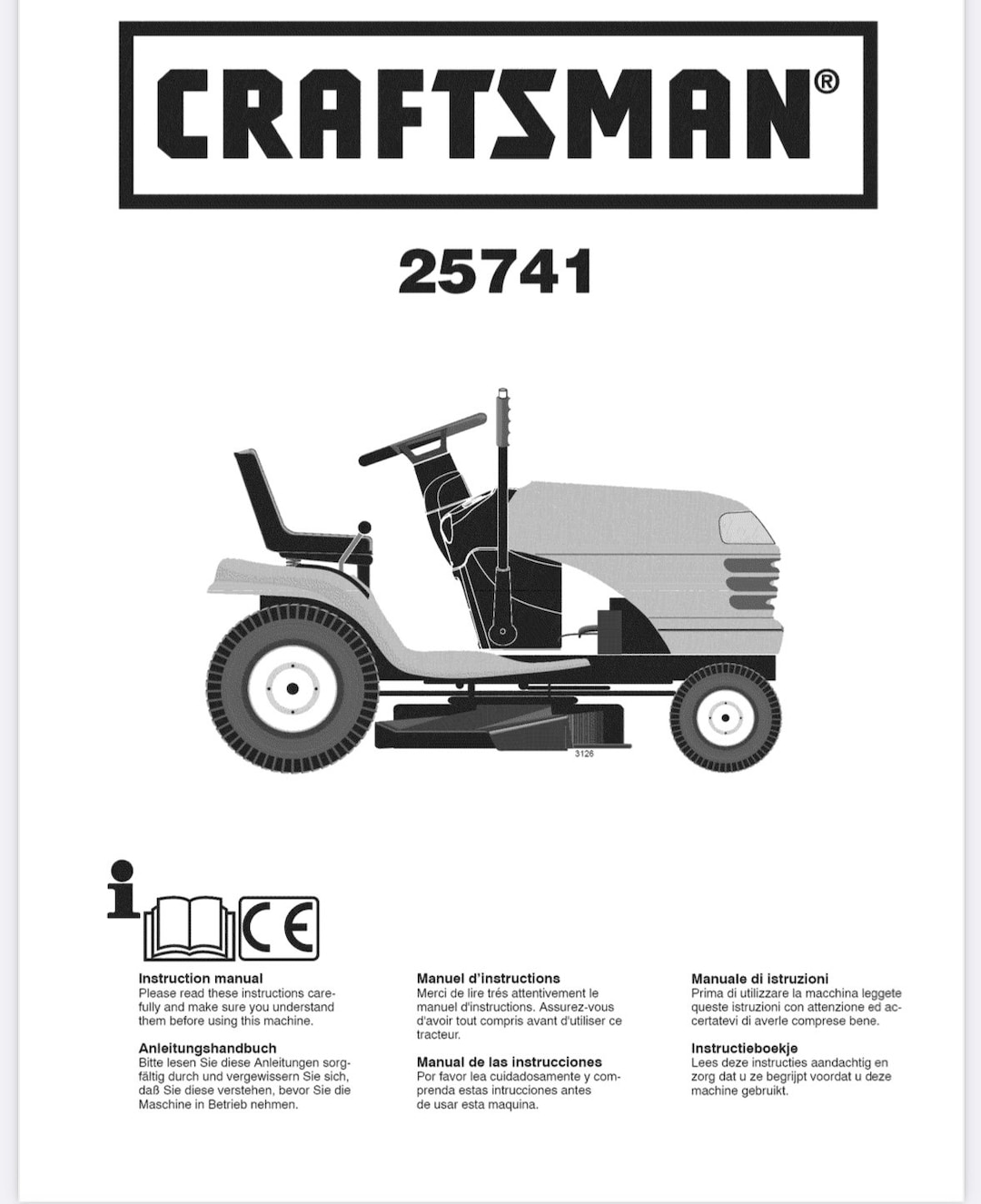 Sears 917.25741 ST16 Garden Tractor Operator & Service Parts Manual - Etsy