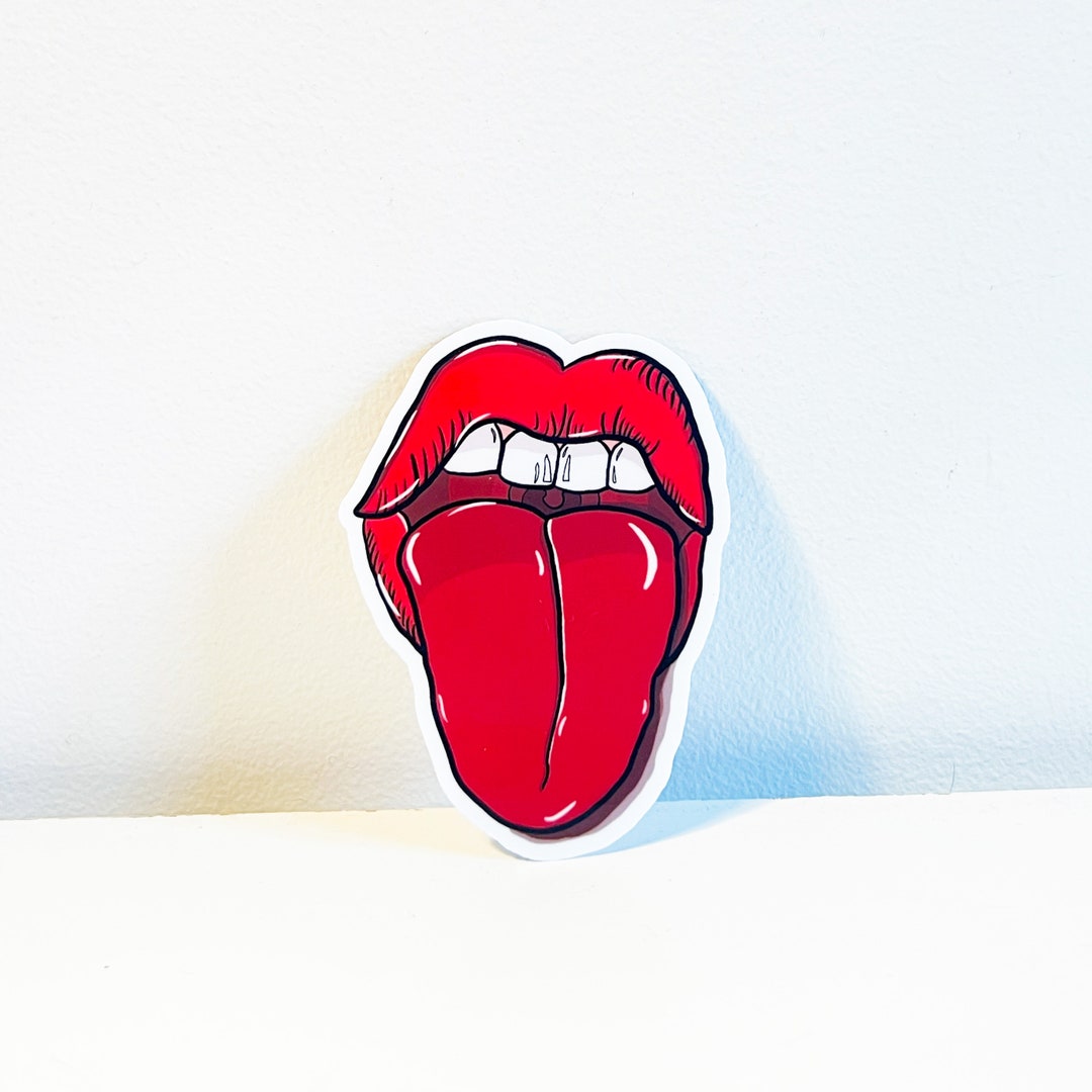 Tongue Sticker - Etsy