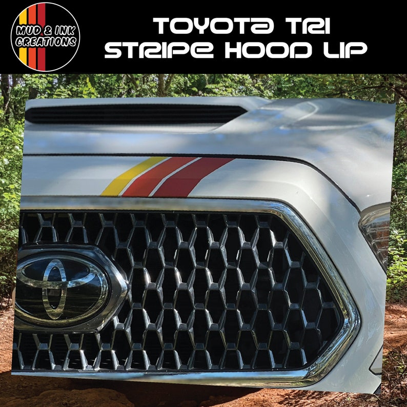 Toyota Tri Stripe Hood Lip Decal Perfect Gift for the Toyota Fan - Etsy