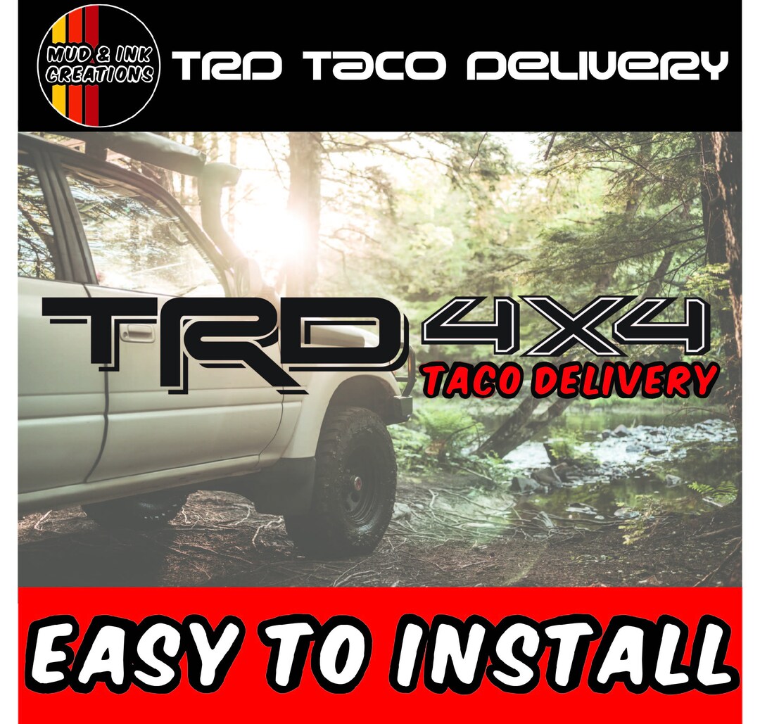 TRD Taco Delivery Decal - Etsy
