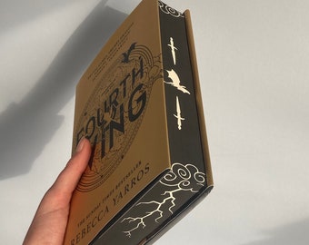 Gold Sprayed Fourth Wing L Iron Flame L Rebecca Yarros L Hardback Book ...
